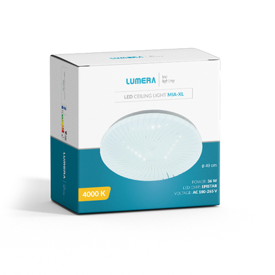 LED plafonjera Lumera Lighting Mia, 36W, 4000K, promjer 49cm ...